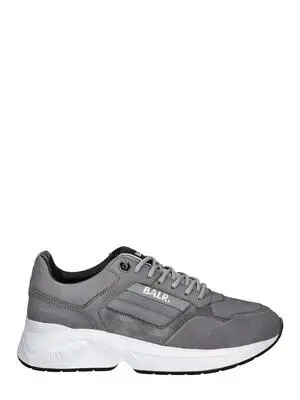 BALR. Brand Luxe Leather Sneakers - Grey