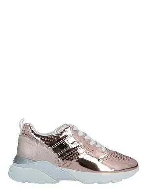 Hogan Low-top Wedge Sneakers - Rose Gold