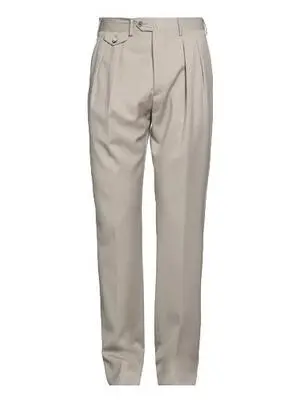 LARDINI Taupe Wool Pants - Grey
