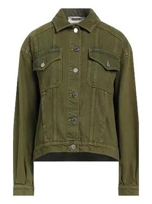Alberta Ferretti Denim Trucker Jacket - Green