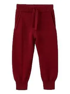 VILD HOUSE OF LITTLE Organic Knit Joggers - Red Jasper