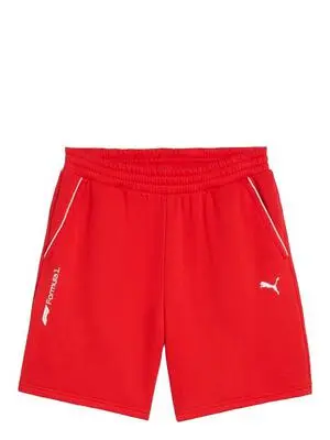PUMA Formula 1® Essential Logo Fleece Sweat Shorts - Pop Red