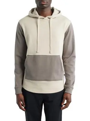 SWANNIES Colorblock Fleece Hoodie - Oatmeal