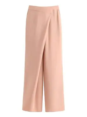 Cuyana Silk Overlay Pant - Petal