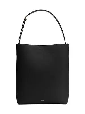 Cuyana Linea Leather Tote - Black