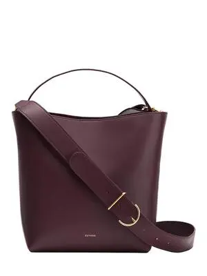 Cuyana Linea Bucket Bag Plum