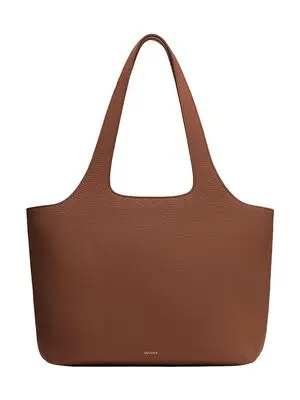 Cuyana System Zipper 13-inch Tote - Dark Chestnut