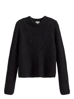 Cuyana Alpaca Wool Crewneck Sweater - Black