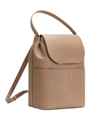 Cuyana Leather 16-inch Backpack - Cappuccino