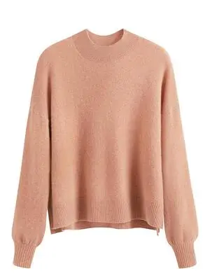 Cuyana Cropped Cashmere Sweater - Apricot