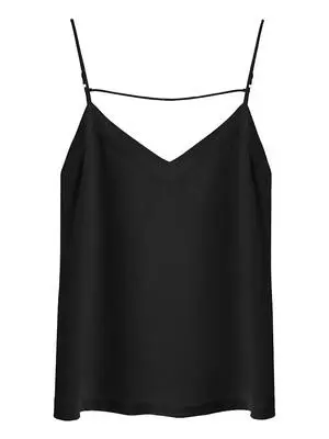 Cuyana Silk Cami Top - Black