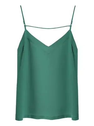Cuyana Silk Cami Top - Sea Green