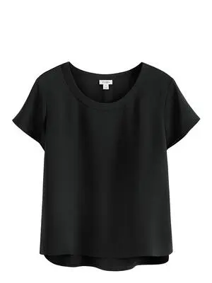 Cuyana Silk T-shirt - Black