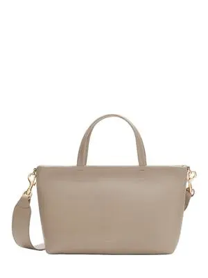 Cuyana Mini Easy Zipper Tote Bag Stone