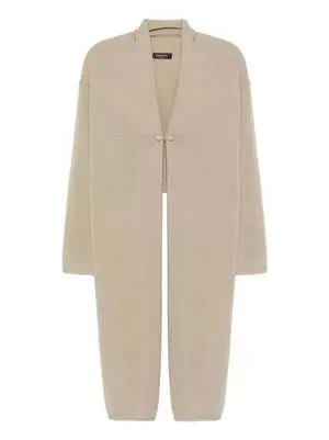 Fabiana Filippi Button-fastening Cashmere Cardicoat - Neutrals