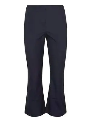 Liviana Conti Cropped Flared Trousers - Blue
