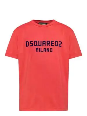 Dsquared2 Logo-print Cotton T-shirt Red