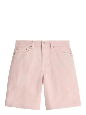 Cos Straight-leg Denim Shorts - Orange