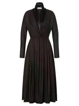Alberta Ferretti Virgin-wool Dress - Grey