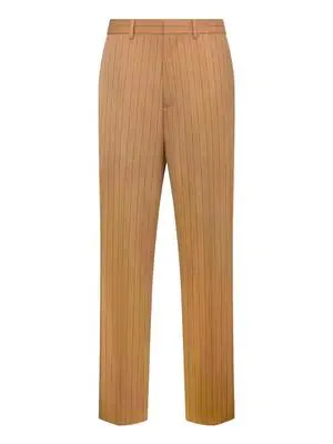 Moschino Pinstriped Tailored Trousers - Brown