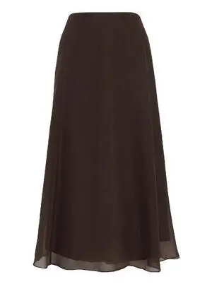 Brunello Cucinelli Circle Skirt - Cocoa