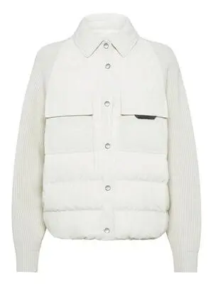 Brunello Cucinelli Cotton Down Jacket - Ivory