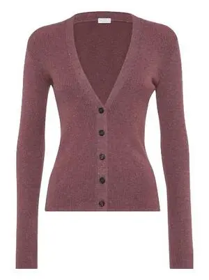 Brunello Cucinelli Cashmere Cardigan - Mauve