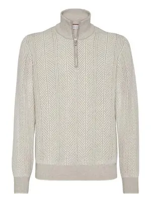 Brunello Cucinelli Vanisé Cashmere Sweater - Buff