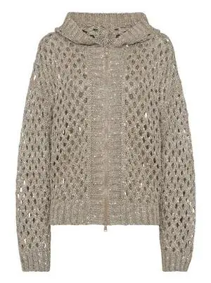 Brunello Cucinelli Net Cardigan - Warm Beige