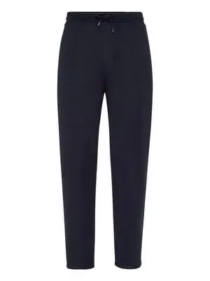 Brunello Cucinelli French Terry Trousers - Navy Blue