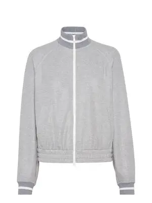 Brunello Cucinelli Sparkling Piqué Sweatshirt - Silver