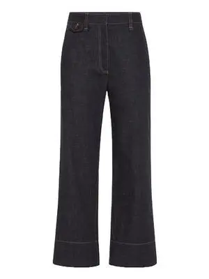 Brunello Cucinelli Square Sartorial Trousers - Dark Denim