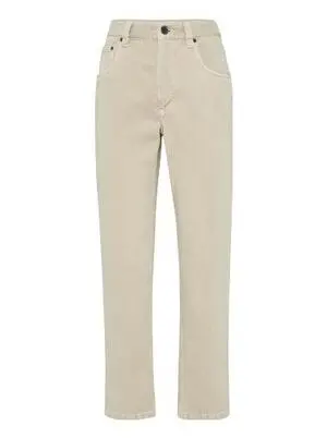 Brunello Cucinelli Straight Five-pocket Trousers - Sand