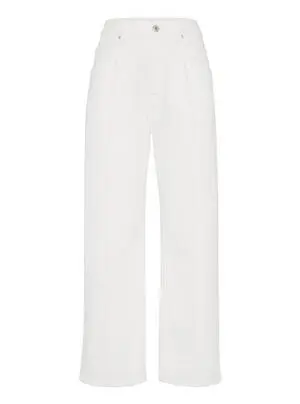 Brunello Cucinelli Contemporary Square Trousers - Ivory