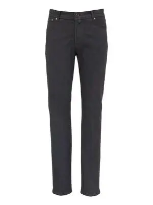 Kiton Logo-patch Jeans - Grey