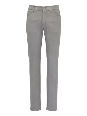 Kiton Logo-patch Jeans - Grey