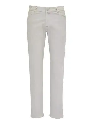 Kiton Logo-patch Jeans - Grey