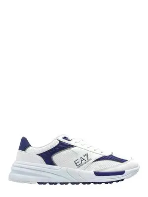 Emporio Armani Mesh Panelled Sneakers - White