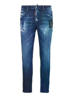 Dsquared2 Ripped Detail Jeans - Blue