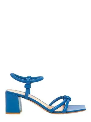 GIANVITO ROSSI 55mm Knotted Strappy Sandals - Blue
