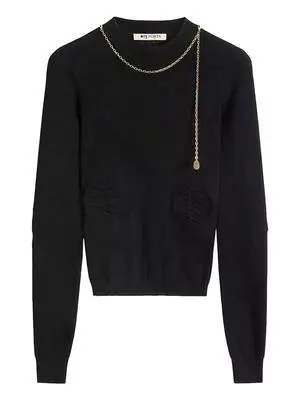 Ports 1961 Chain-embellished Top - 999-black