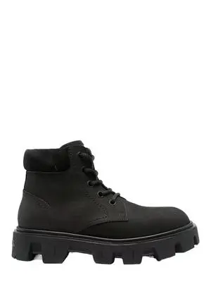 Moncler Peak City Lace-Up Boots Black