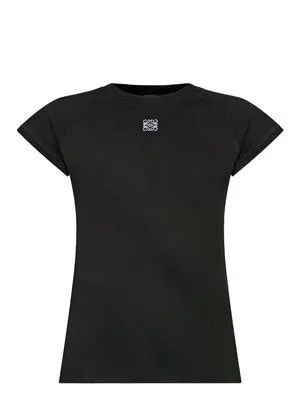 Loewe Anagram-embroidered T-shirt - Black