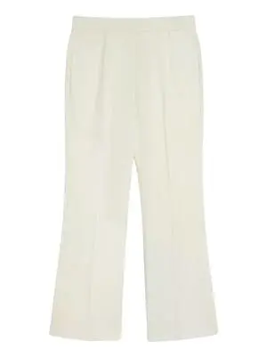 JIL SANDER Wool Trousers - White
