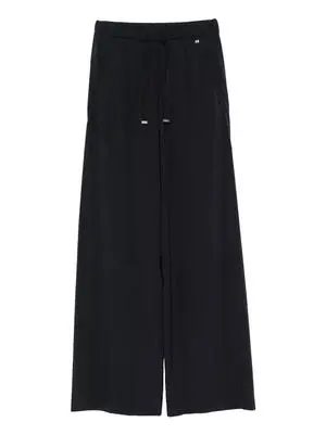 Herno Drawstring Wide Leg Pants - Blue