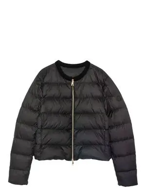 Moncler Quilted Zip-up Jacket - Black