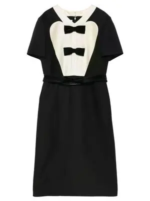 Valentino Garavani Bow-detail Midi Dress - Black