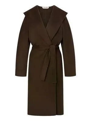 Alberta Ferretti Wool-cashmere Coat - Brown