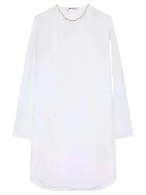 Ports 1961 Cotton Mini Shirt Dress - White