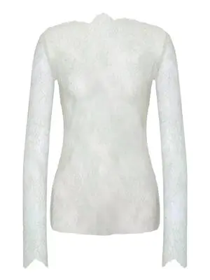 Alberta Ferretti Lace Long-sleeve Top - Grey